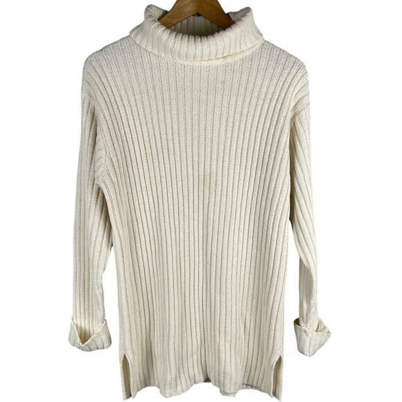 Express | Sweaters | Vintage 9s Express Tricot Cream Rib Knit Chenille ...